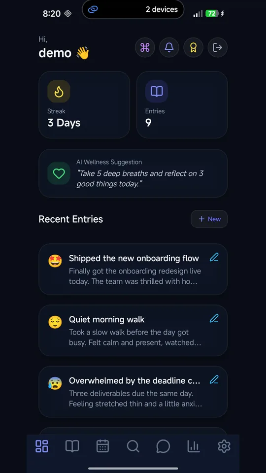 Mindora — AI Journal & Mood Tracker
